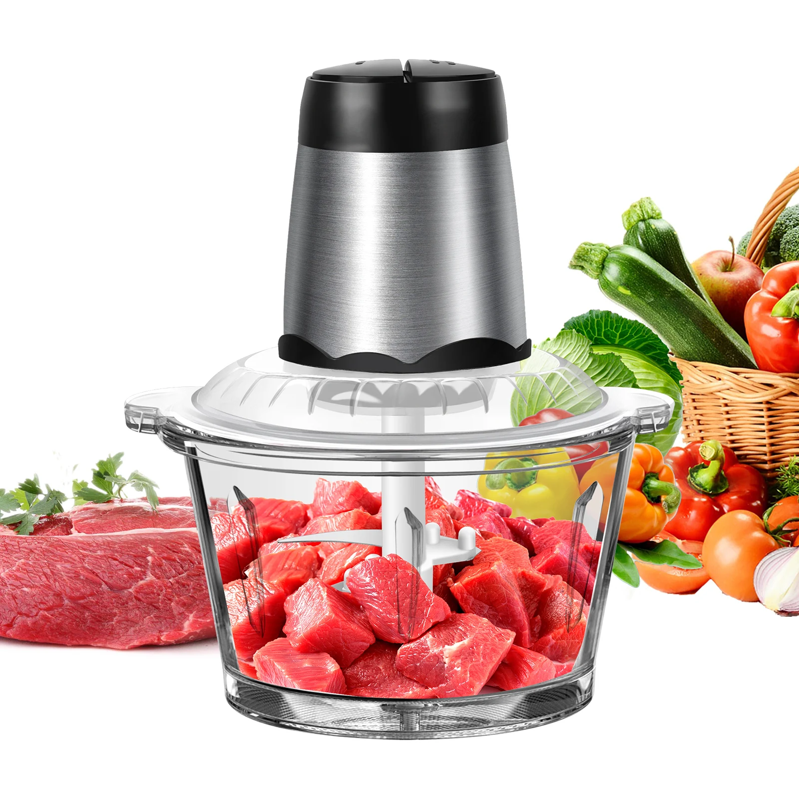 2L-Electric-Food-Chopper-Vegetable-Chopper-Small-Food-Processor-Meat ...