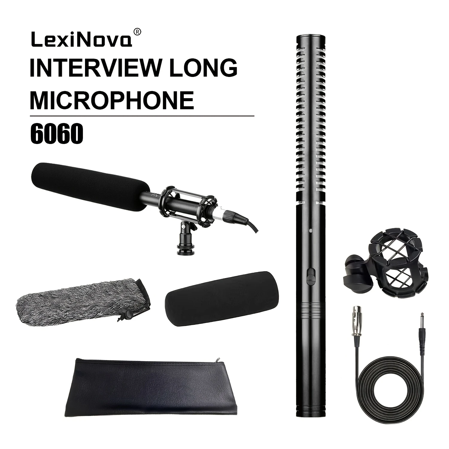 LexiNova 6060 Professional Shotgun Microphone Broadcast Quality Mic ...