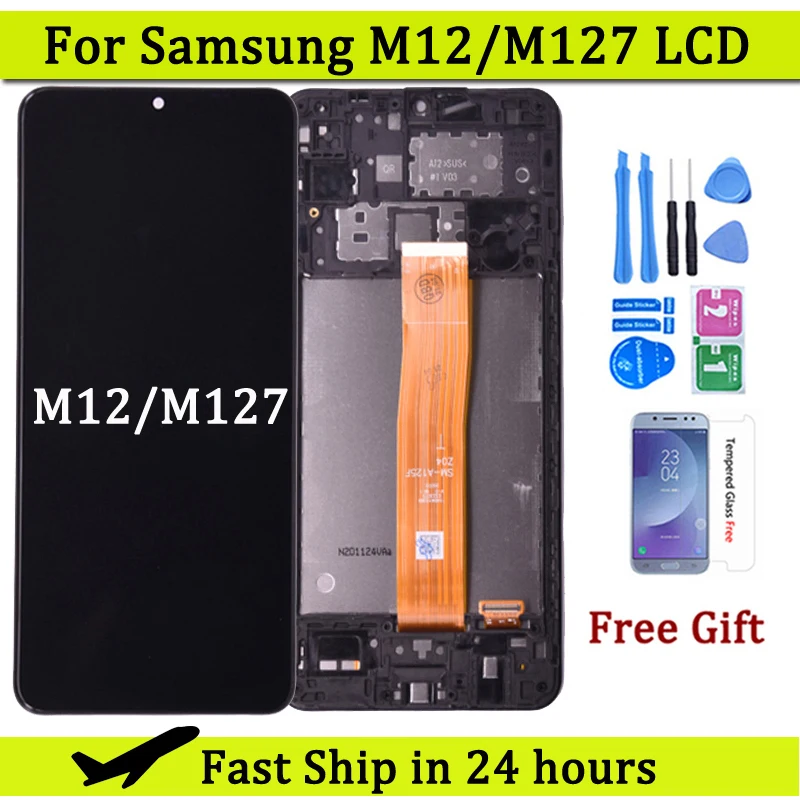 Exposi-o-do-LCD-Digitador-do-tela-t-ctil-Samsung-M12-M127-M127F-M127M-6 ...