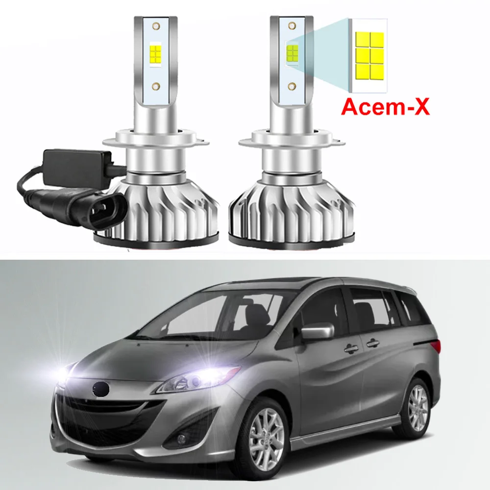 2Pcs-For-Mazda-5-2011-2012-2013-2014-2015-2016-2017-Led-Headlight-Bulbs ...