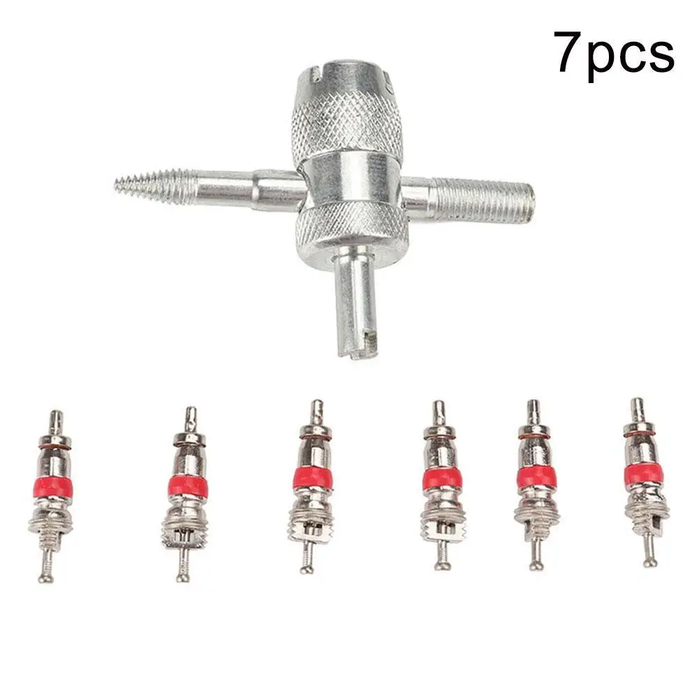 7Pcs-Tyre-Valve-Core-With-Remover-Tool-Schrader-Valves-For-Car ...