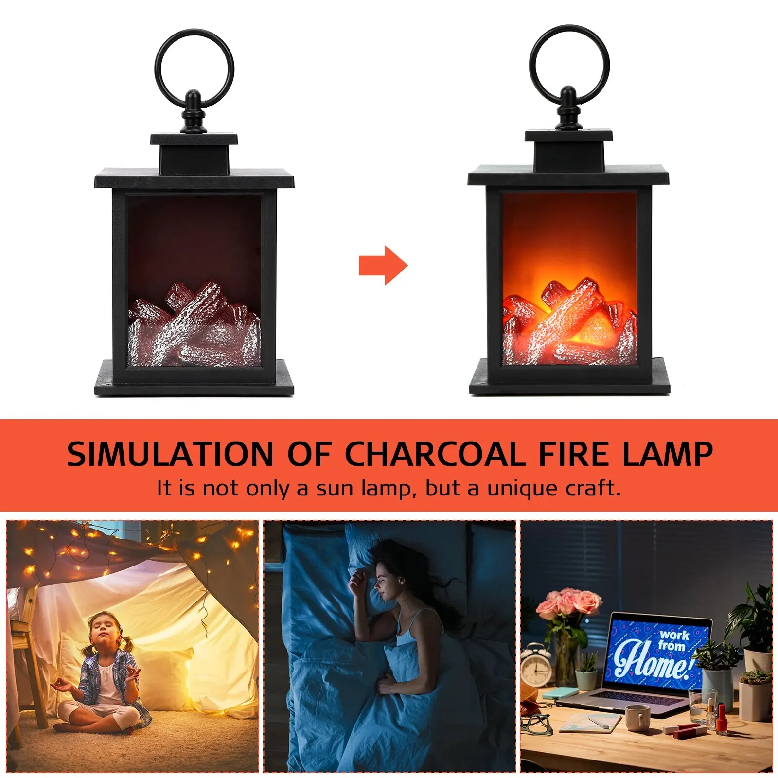 Decorative-LED-Flame-Lantern-Lamp-Simulation-Flame-Fireplace-Night ...