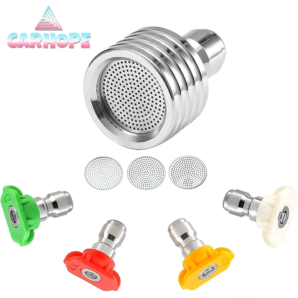Pressure Washer Spray Nozzle Tip Set with 5 Multiple Degrees Nozzle,1/4 ...