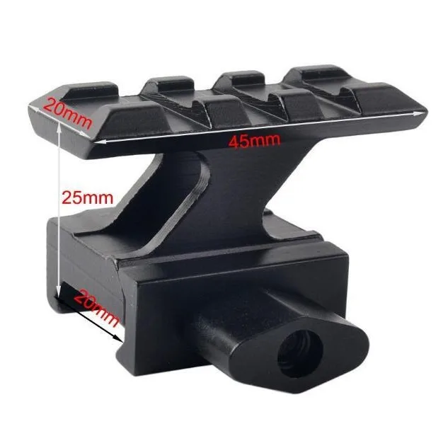 QD Scope Riser Mount 3 emplacements 20mm Rail haut profil jouet ...