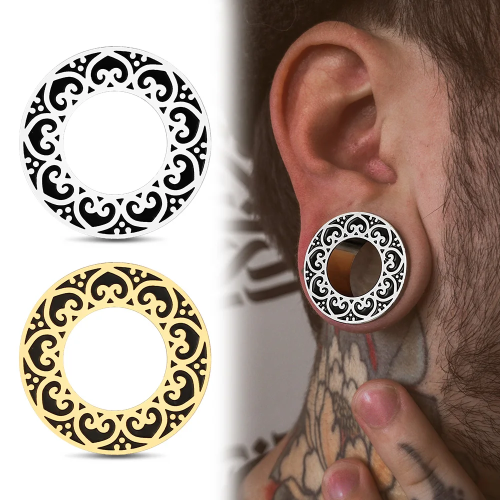 Giga-2-PCS-Fashion-Stainless-Steel-Ear-Piercing-Plugs-Gauges-for-Women ...