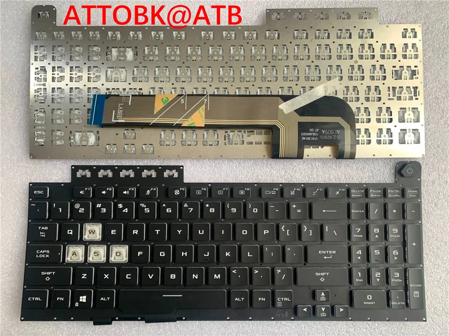 English Laptop Keyboard for ASUS FX506 FA506 FA506H FX706 FX706L FA706 ...