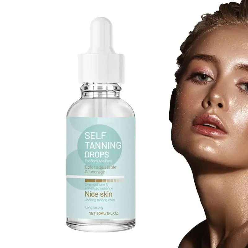 30ml face body Bronzing Drops Tanning Drops Sunless Tanning Solution ...