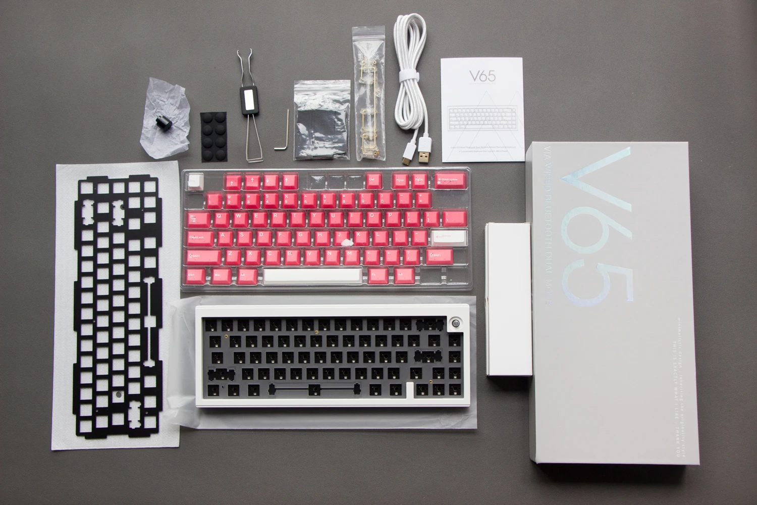 Finalkey V65 R2 Mechanical Keyboard Bluetooth Keyboard Kit, 55% OFF