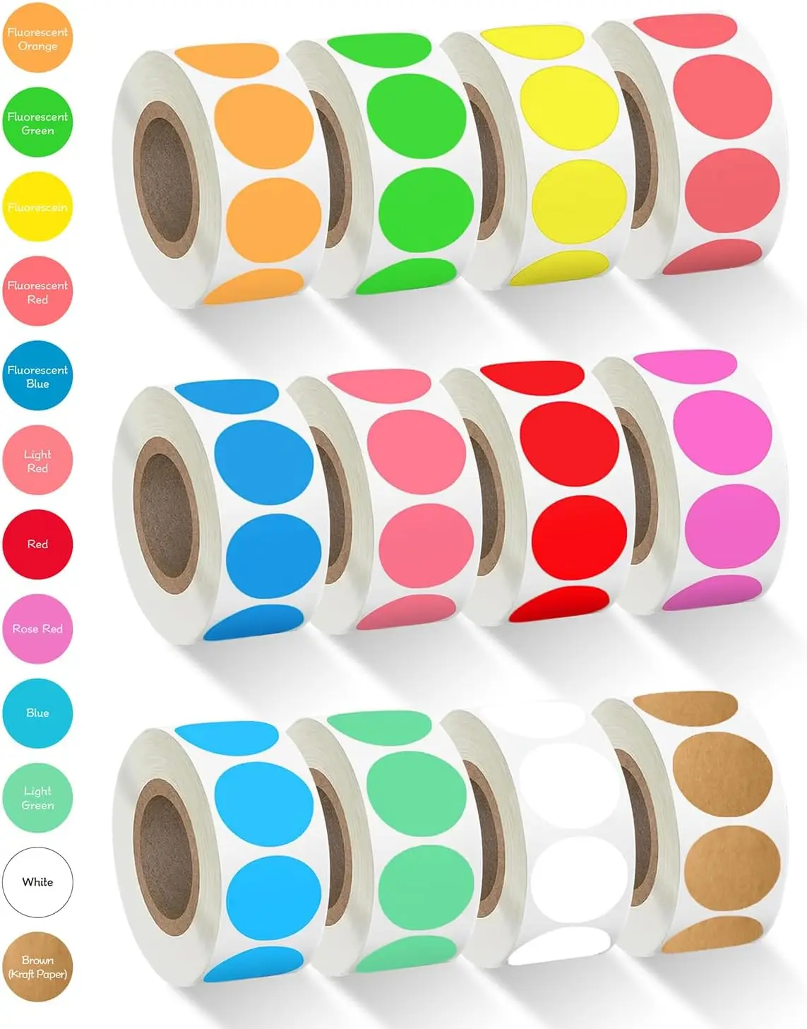 Colorful-Dot-Stickers-0-75-Inch-Circular-Color-Coded-Labels-12-Color ...