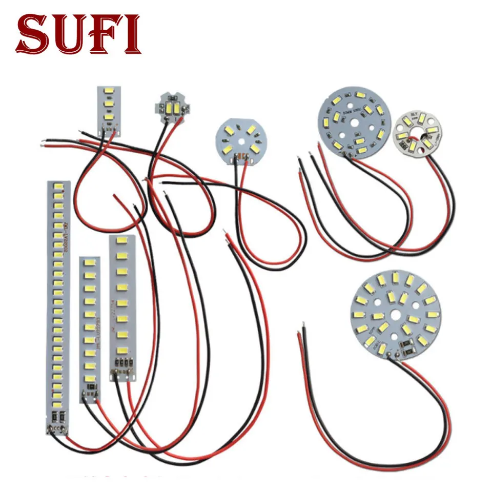 Petite Lampe Led Smd Avec Fil De Soudure, 10 Pièces, Forme Ronde Et ...