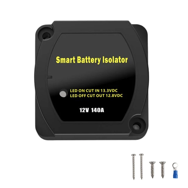 Dual Battery Smart Isolator 12V 140A Voltage Intelligent Separator VSR ...