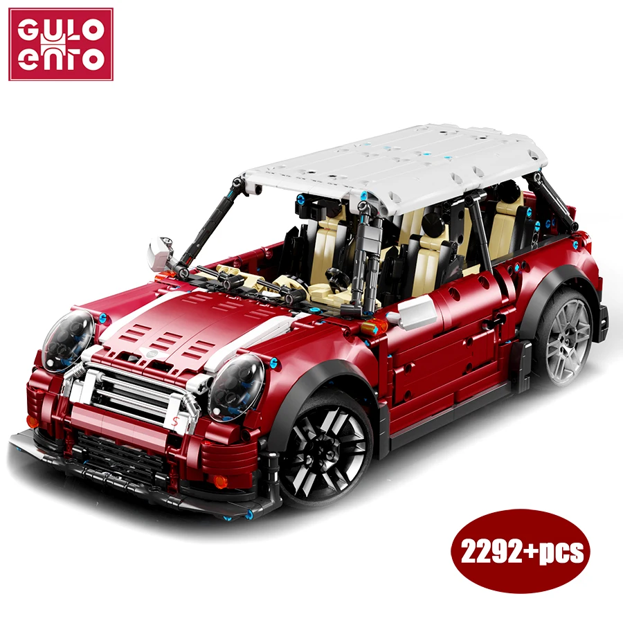 Technical 1:10 MINI Building Cooper Construction Cars Blocks MOC-36559 ...