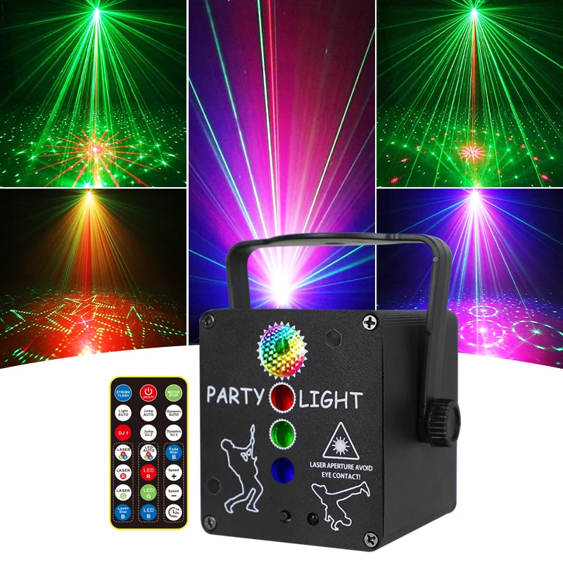 HCWE RGB Disco Dj Luces Discoteca Lamp Birthday Party Lights ...