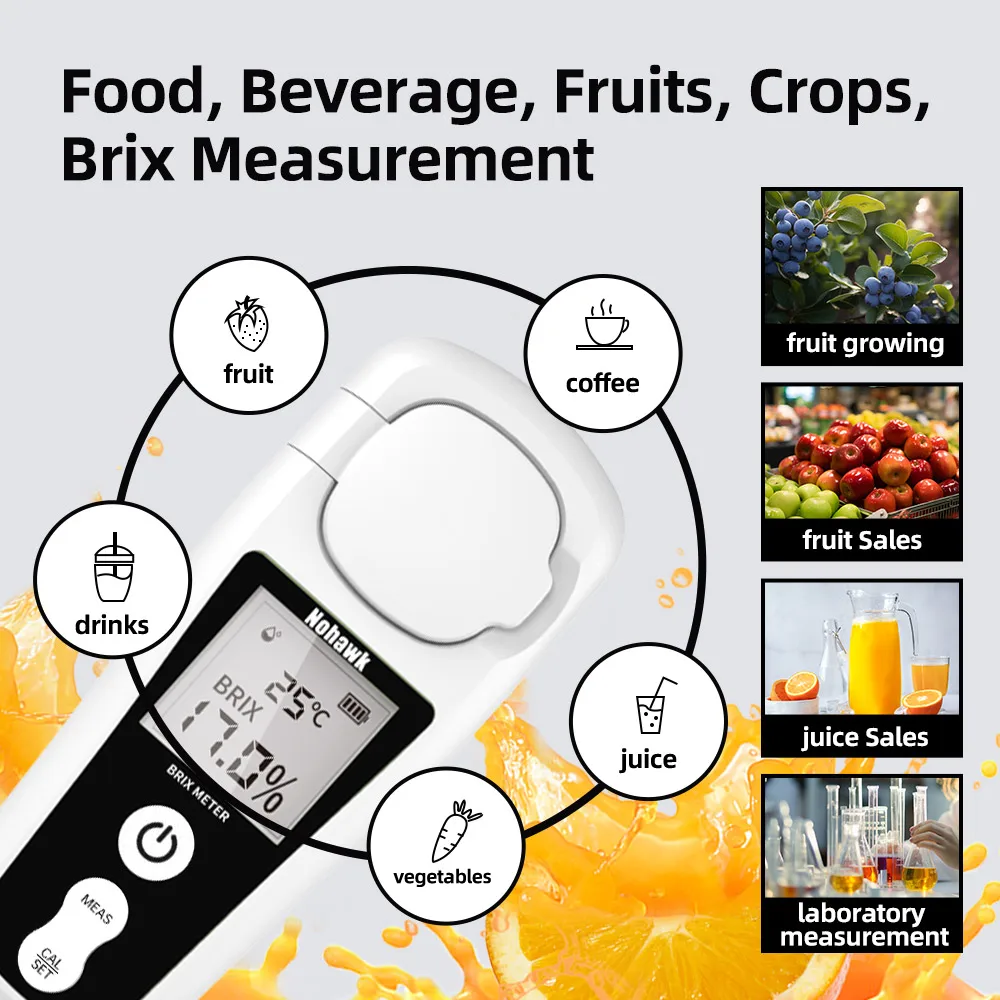 Portable Digital Brix Refractometer Price Refractive Index...