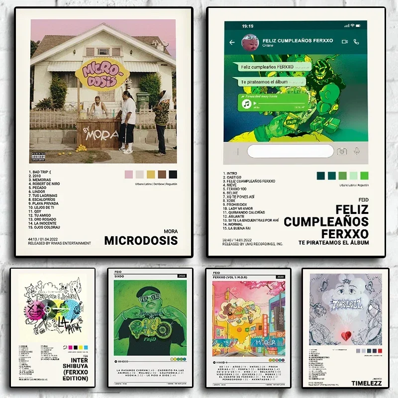 Pop-Singer-Star-Feid-Ferxxo-Sixdo-Feliz-Cumpleanos-Album-Music-Posters ...