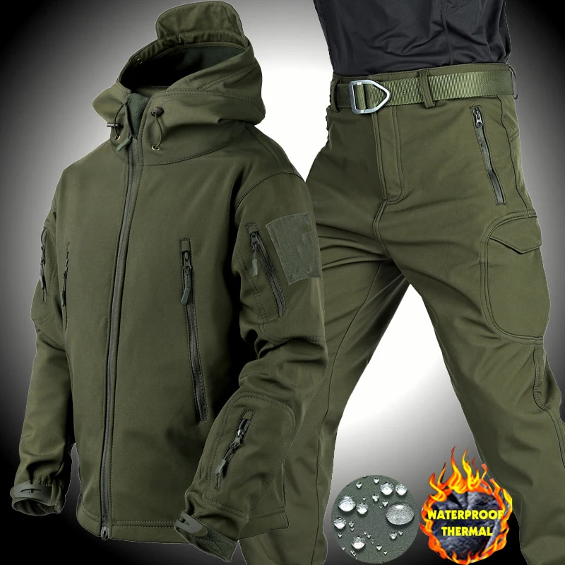 Conjunto-de-treino-imperme-vel-masculino-jaqueta-softshell-terno-t-tico ...