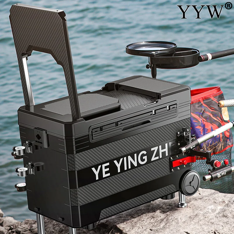 32L-Multifunction-Fishing-Bucket-All-Set-With-Backrest-Wheels ...