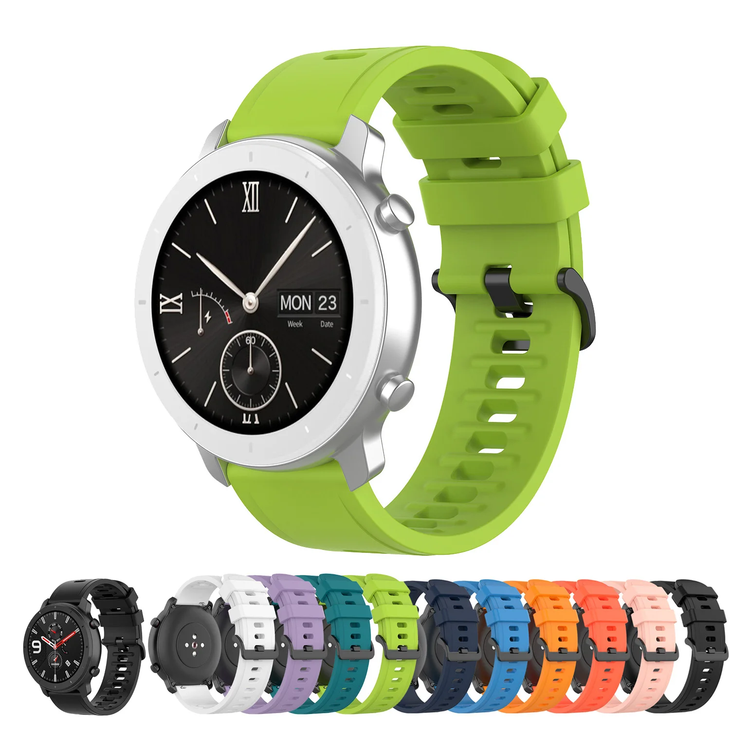 GS3 /GS Pro Watch Band 20mm 22mm Silicone Smart Replacement Bracelet ...