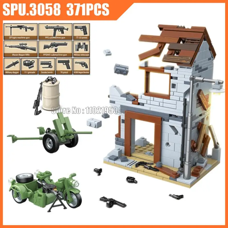 100111 371pcs Military Ww2 The Battle Of Stalingrad Russian Soviet Army ...