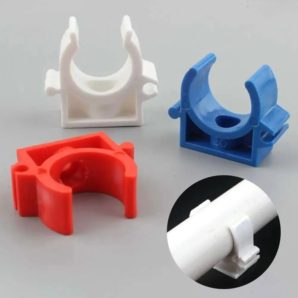 100Pcs/Bag U Type PVC Pipe Clamp Connector Pipe Holder 16/20mm Tube ...