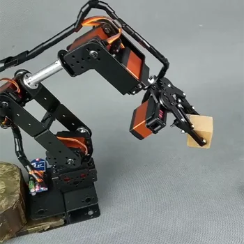 360 Degrees 6 DOF Robot Metal Alloy Mechanical Arm Claw Kit MG996R for ...