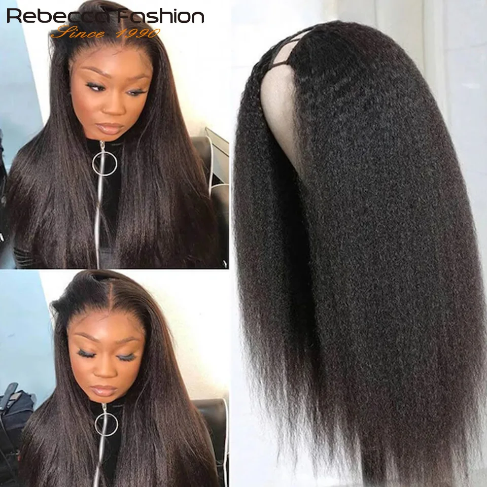 Yaki Straight U Part Wigs for Black Women Kinky Straight U Part Wig ...