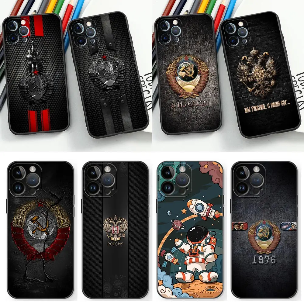 Emblem-Of-Russia-CCCP-Phone-Funda-Coque-Case-For-iphone-Apple-14-13-12 ...
