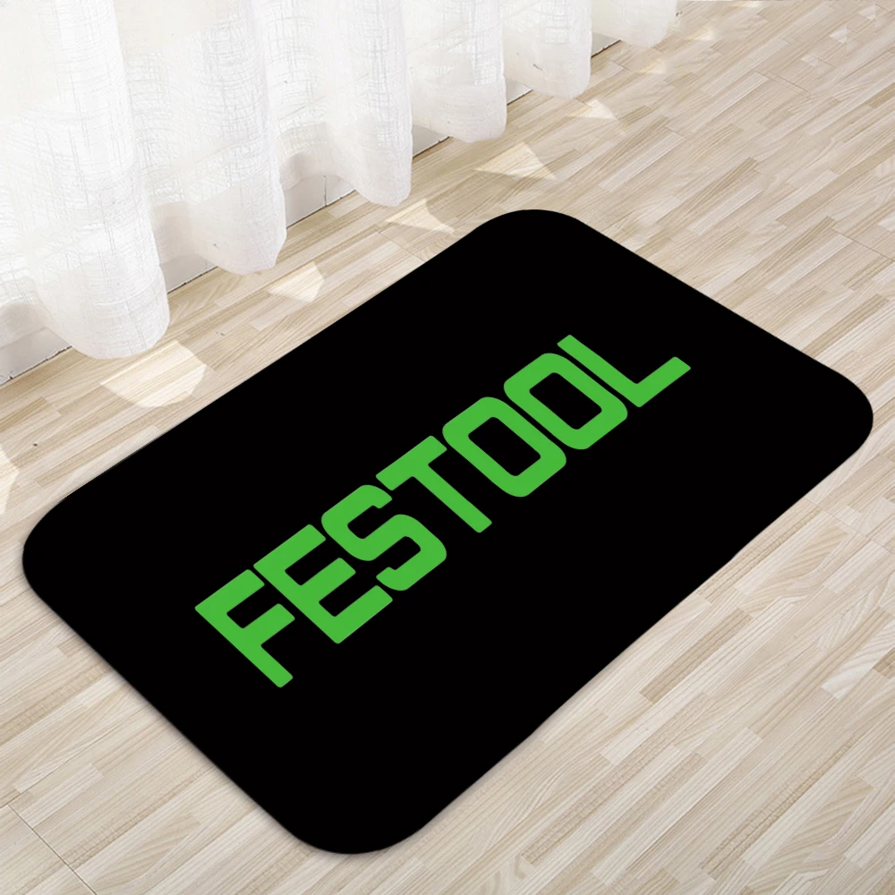 Festool Tools Logo Floor Mats Home Rug Rectangular Door Mats Modern ...
