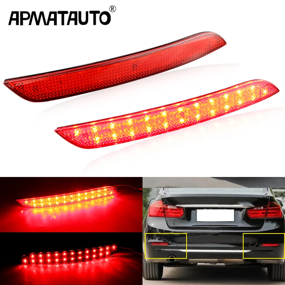 For 2012-2015 BMW 3-series F30 F31 320i 325i 328i 330i 335i Red Lens ...