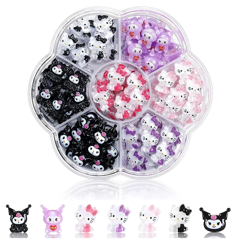 70Pcs-Box-Sanrio-Nail-Charms-Kawaii-Hello-Kitty-Kuromi-Cinnamoroll ...