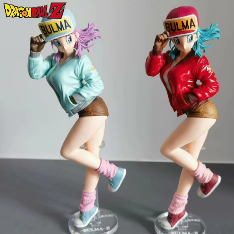 25cm Dragon Ball Bulma Action Figure Glitter Glamours Anime Girl Statue ...