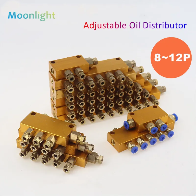 Lubrication-Valve-Brass-Adjustable-Lube-Oil-Distributor-Value-Manifold ...