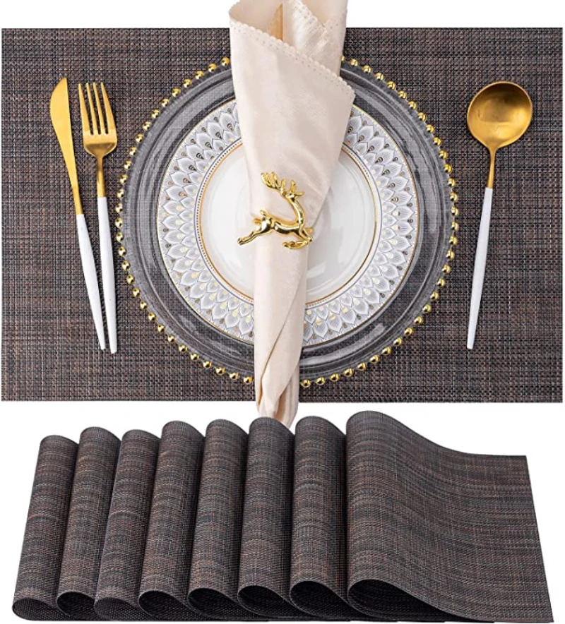 Placemats-Set-of-10-Heat-Resistant-Placemats-Kitchen-Table-Anti-Stain ...