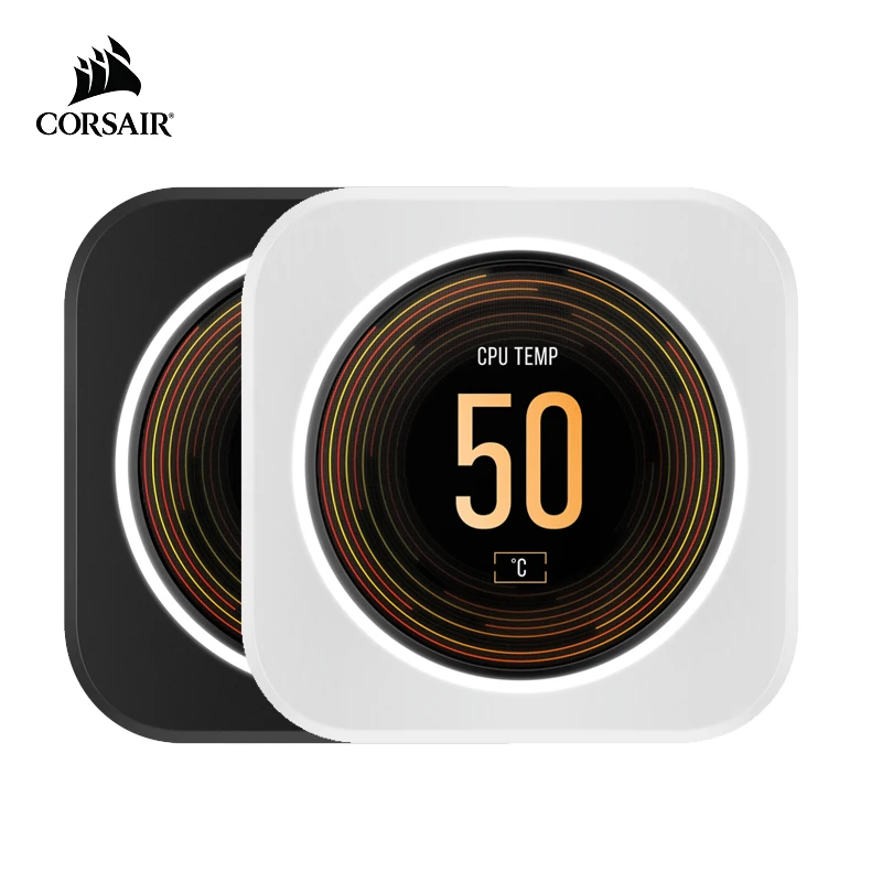 Corsair-iCUE-ELITE-CPU-Cooler-Kit-Display-LCD-Atualiza-o-Preto-Branco ...