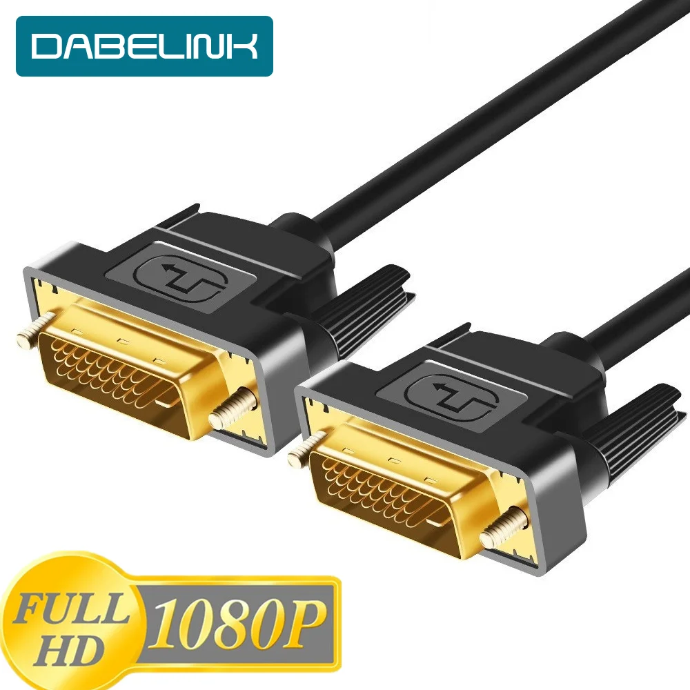1080P DVI Cable DVI to DVI Cable High Speed DVI-D Male to Male Video ...