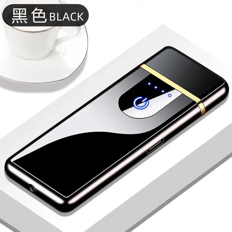 USB-Electric-Windproof-Plastic-Lighters-Rechargeable-Touch-Sensor ...