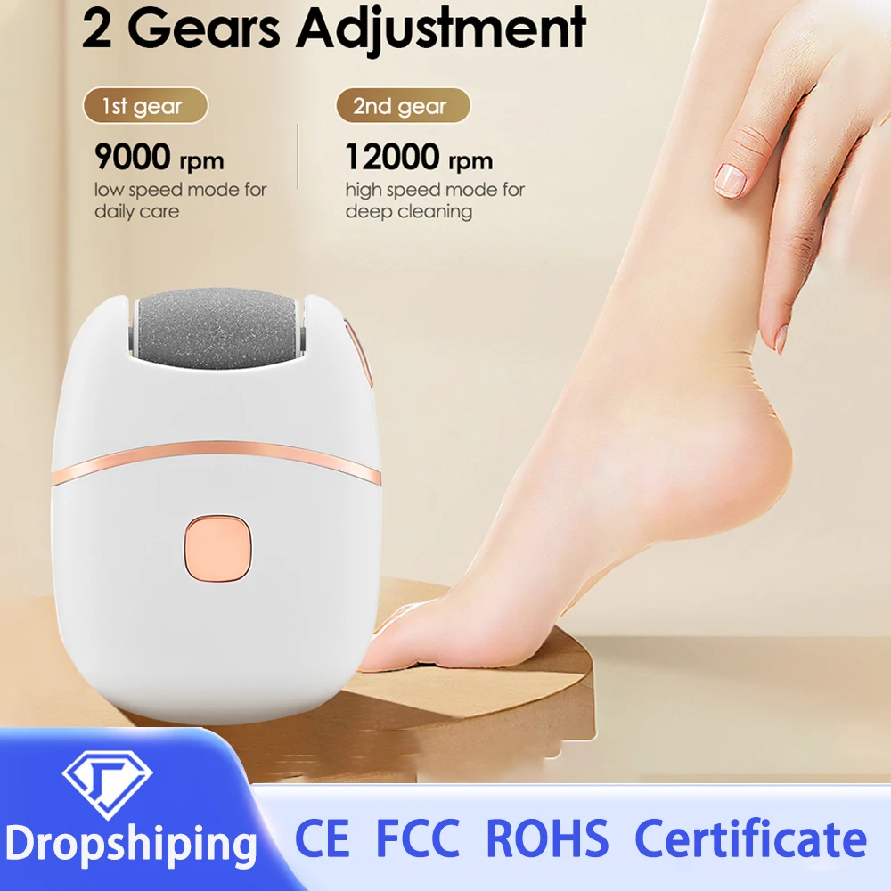 Electric Pedicure Tools Foot Care File Leg Heels Remove Dead Skin ...