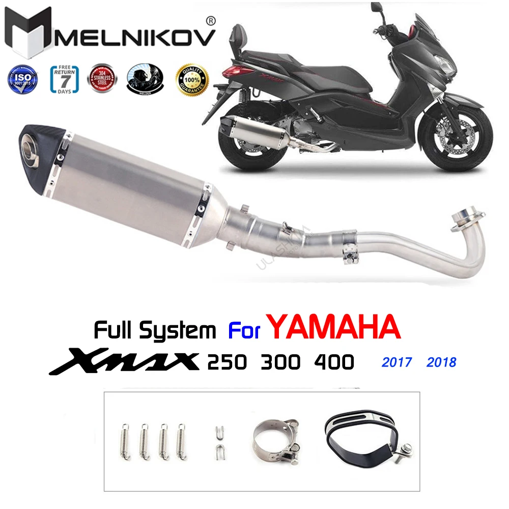 Slip On For Yamaha XMAX300 XMAX250 XMAX400 Motorcycle Full System ...