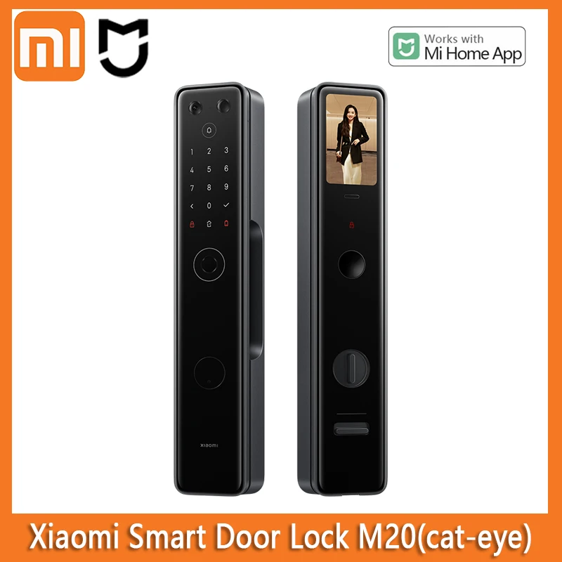 Xiaomi Smart Door Lock M20 Cat Eye Visual Screen Fingerprint Bluetooth ...