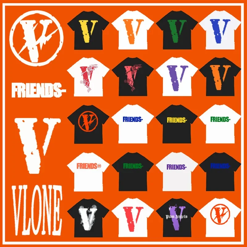 Vlone-Short-Sleeves-Chinese-Dragon-Mist-Heat-pressed-Rhinestone-T-shirt ...