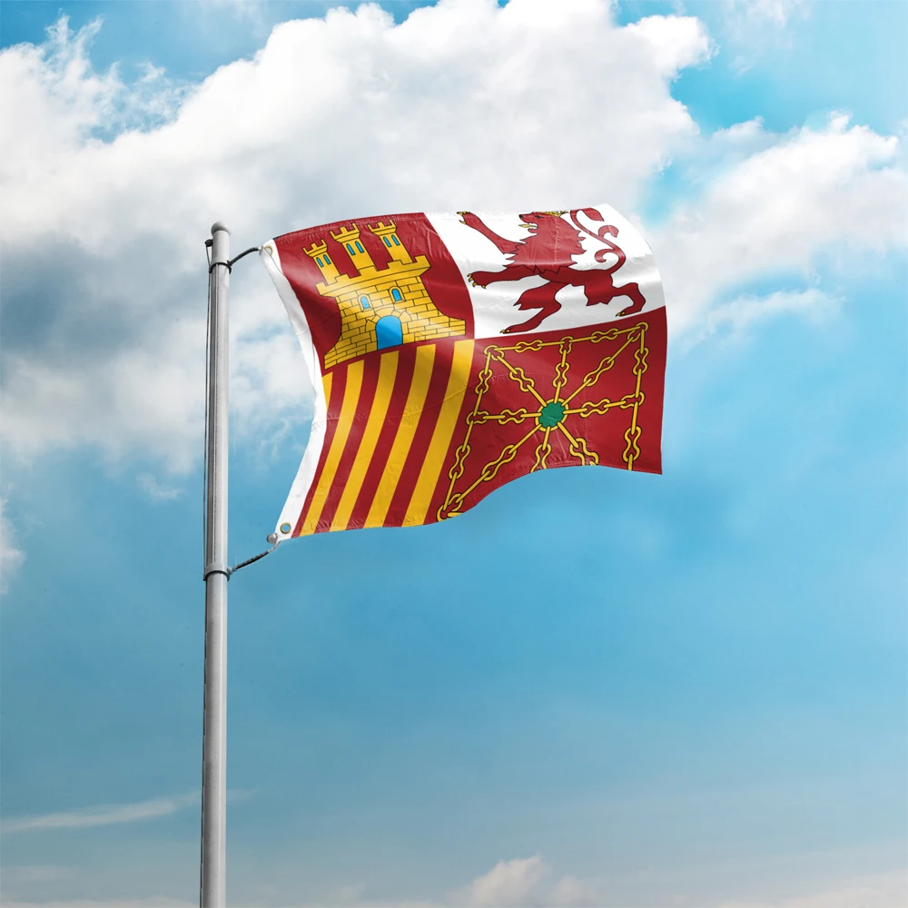 Naval Jack Of Spain Flag 3*3FT 90*90CM Spain Flags Design Custom Logo ...