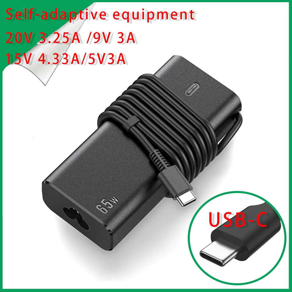 20V 3.25A 65W USB Type C Power Adapter Charger for Lenovo Thinkpad X1 ...