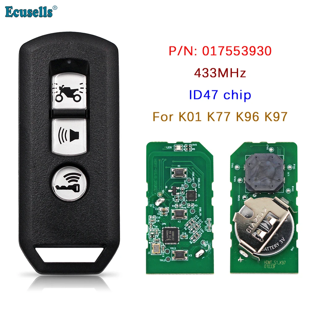 Ecusells-Smart-Key-Fob-para-Honda-K35V3-ADV-SH-150-Forza-300-125-PCX150 ...
