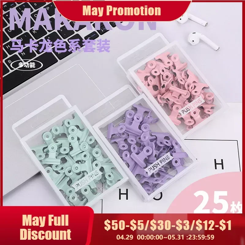 1-Box-Colored-Paper-Clip-Metal-Clips-Memo-Clip-Bookmarks-Stationery ...