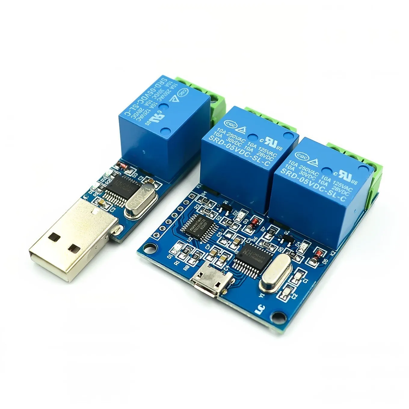 LCUS-1-Type-1-2-Kanaal-Usb-Relay-Module-Elektronische-Converter-Pcb-Usb ...