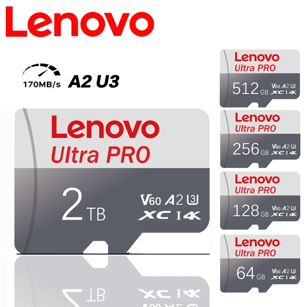 Tarjeta de memoria Lenovo de 2 TB, 128 GB, clase 10, V60, TF, 1 TB ...