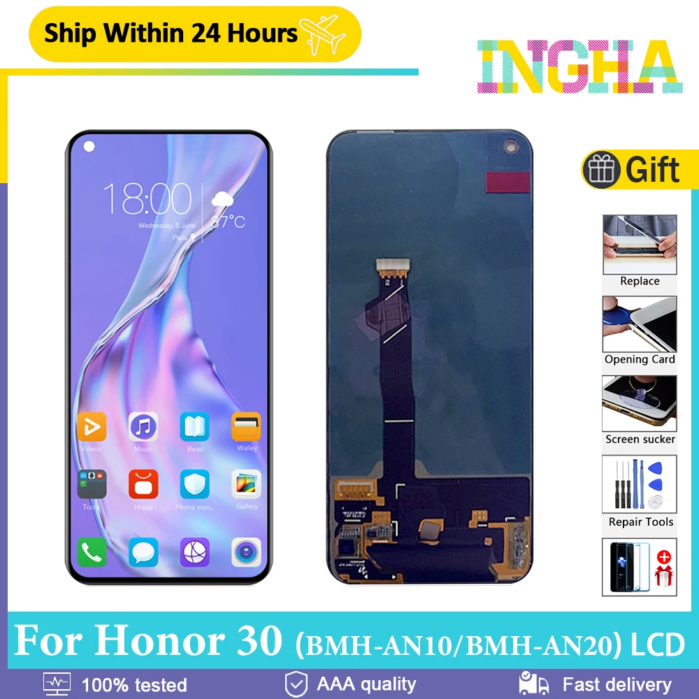AMOLED-6-53-For-Honor-30-LCD-Display-Touch-Screen-Digitizer-Assembly ...