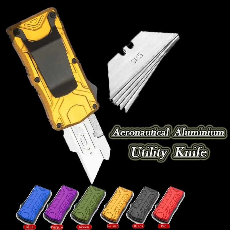 EDC Outdoor Survival Utility Knife Aeronautical Aluminium Handle SK5 ...