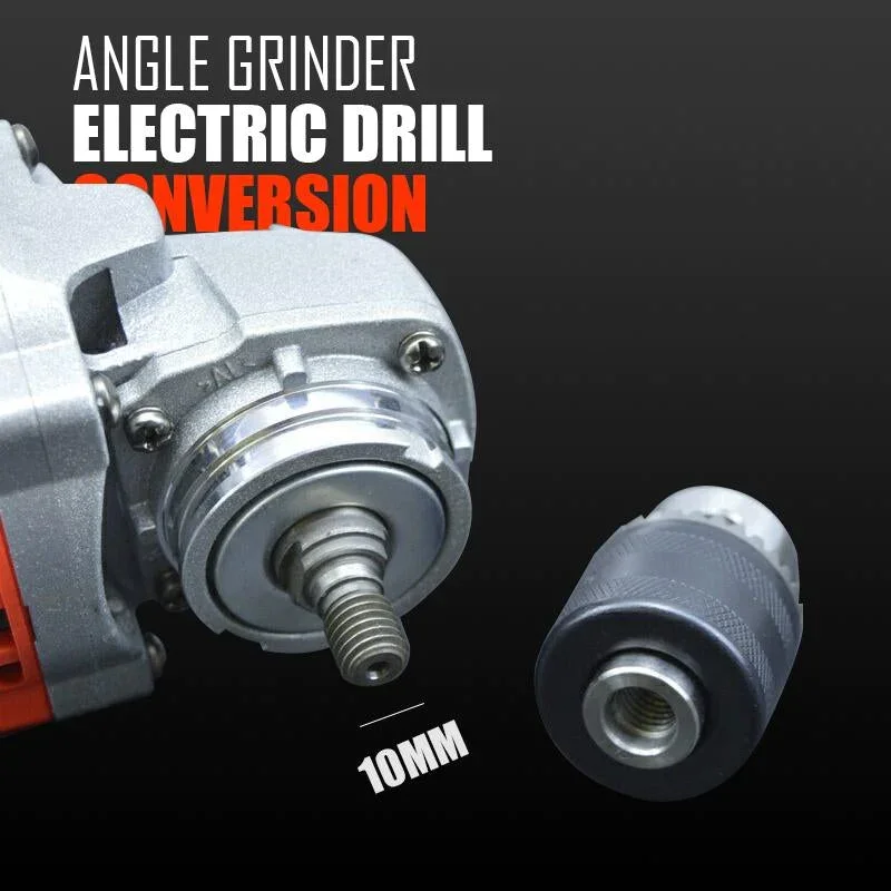 Angle-Grinder-Electric-Drill-Conversion-10mm-Drill-Chuck-Converter ...