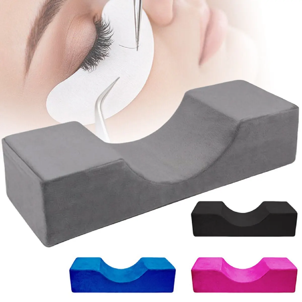 1PC-Gray-U-Shape-False-Eyelash-Grafting-Beauty-Pillow-Professional-Neck ...